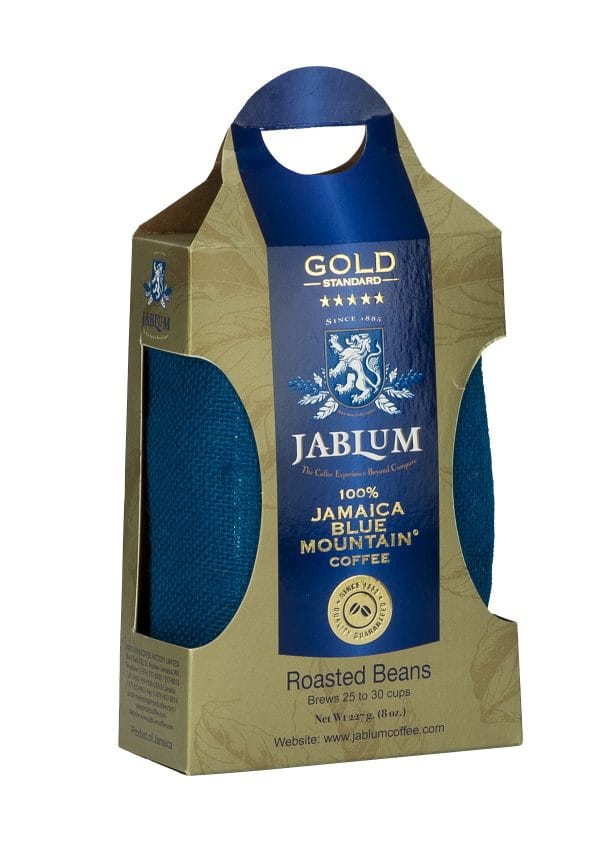 Jablum Gold 100% Jamaica Blue Mountain® Coffee – Roasted Beans (8oz ...